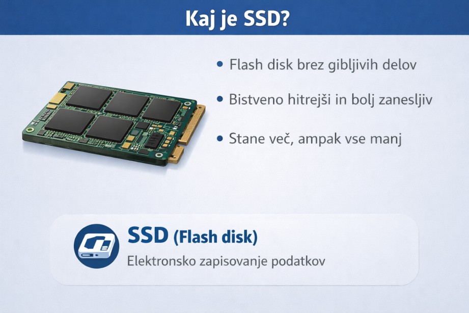 SSD ali HDD – razlike, prednosti in katero izbrati za računalnik