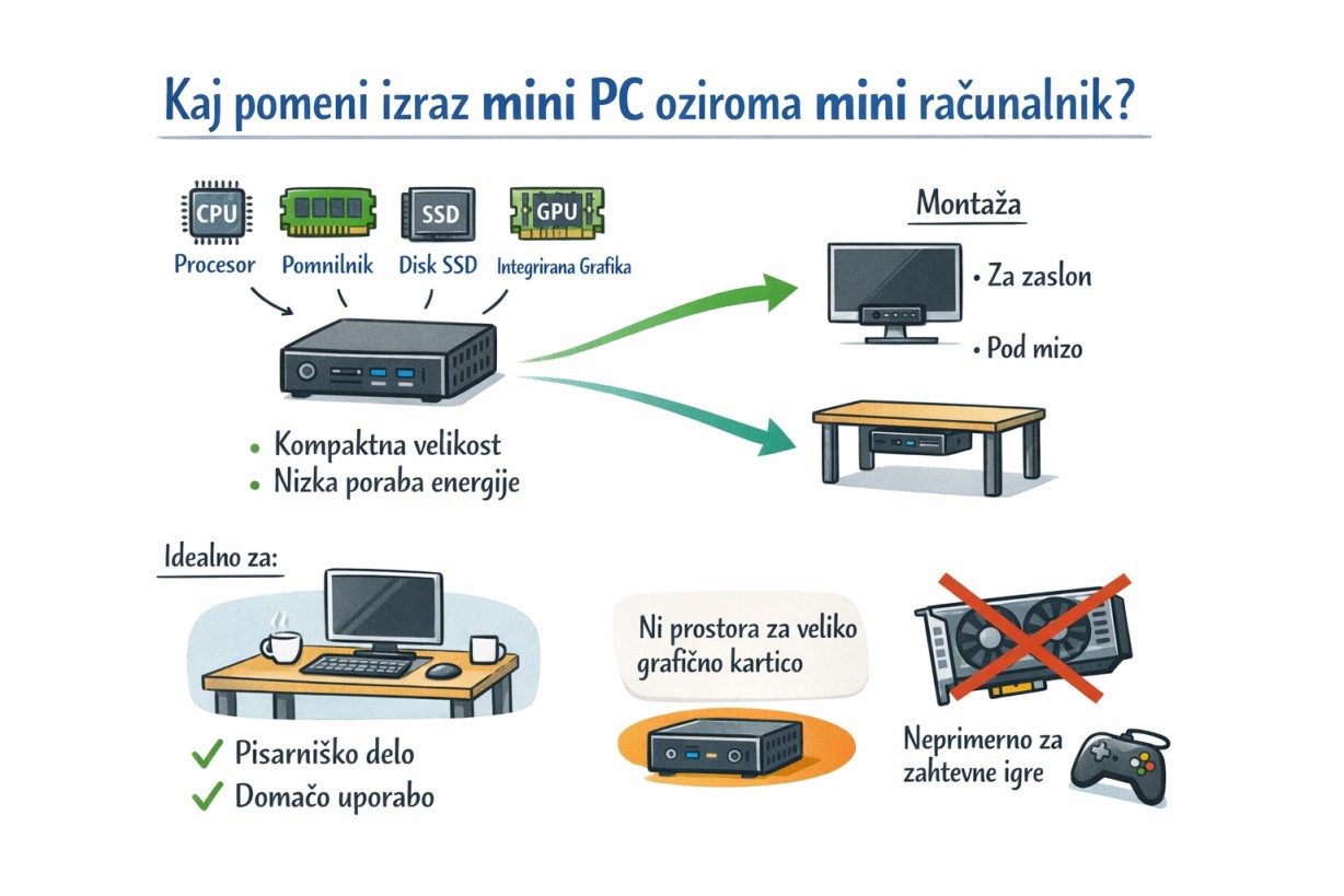 Mini računalniki – se splačajo? Prednosti, slabosti in izbira